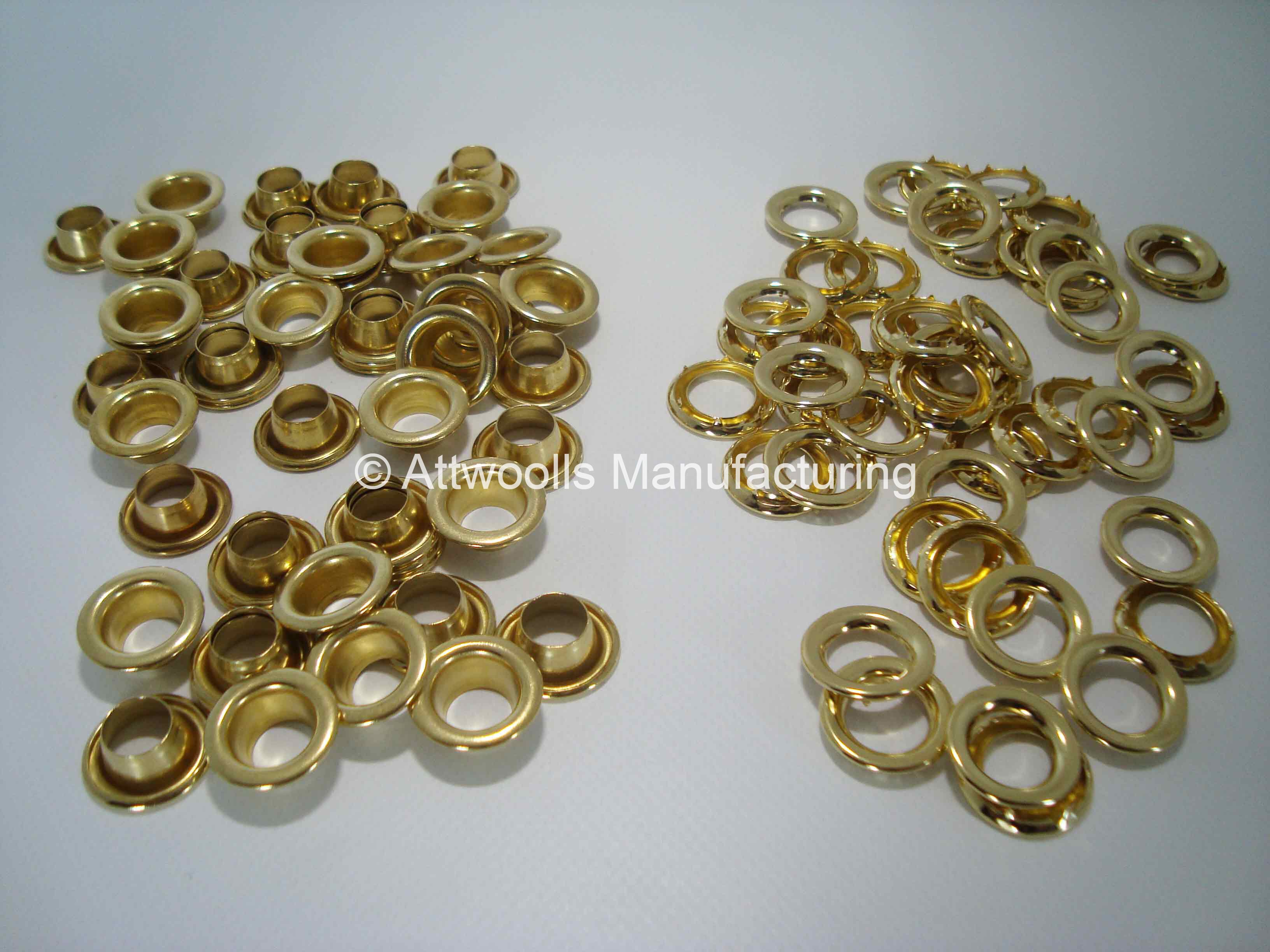 Brass eyelet top